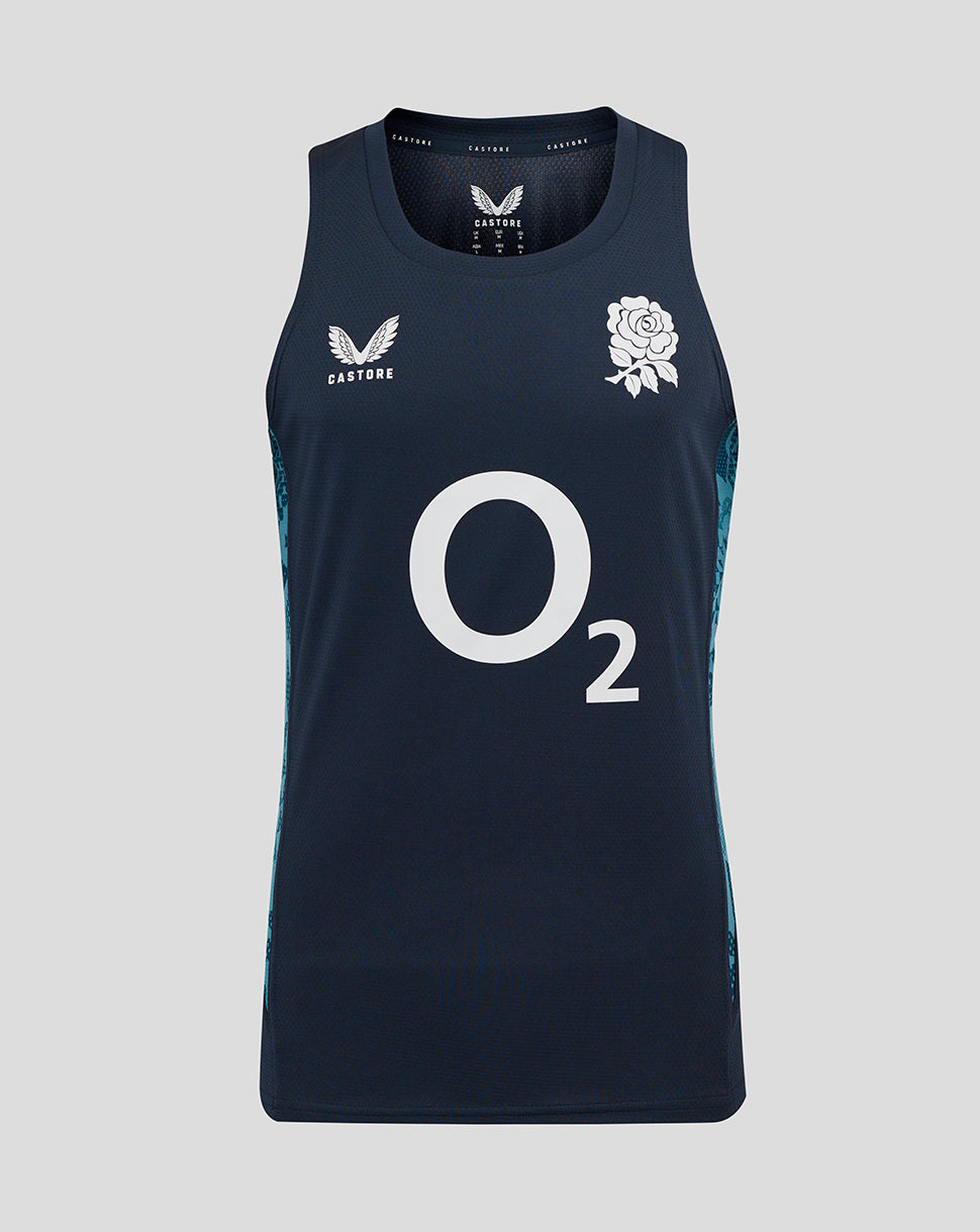 Men’s England Rugby 25/26 Performance Sleeveless Singlet – Inkwell
